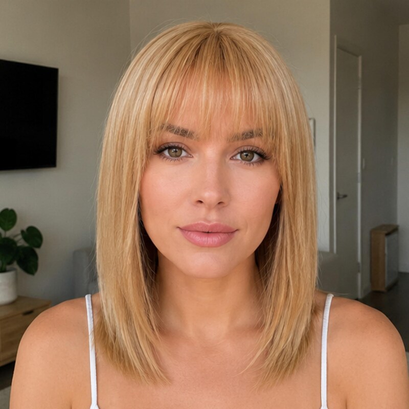 Human Hair Wig Bob Cut - Etsy