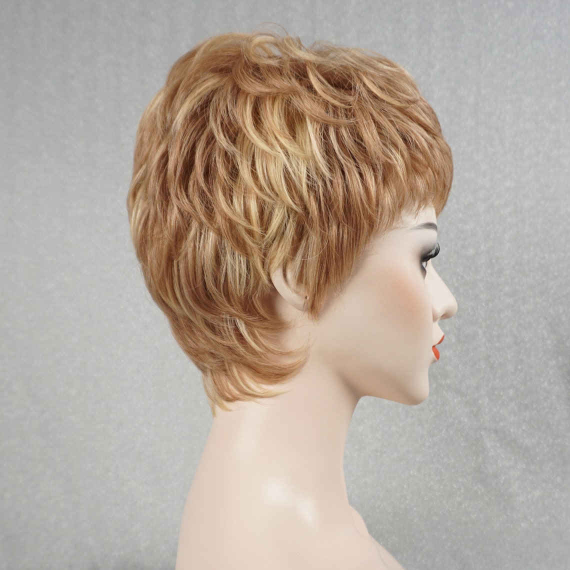 Ash Blonde Pixie Cut Human Hair Wigs For White Women Short Etsy