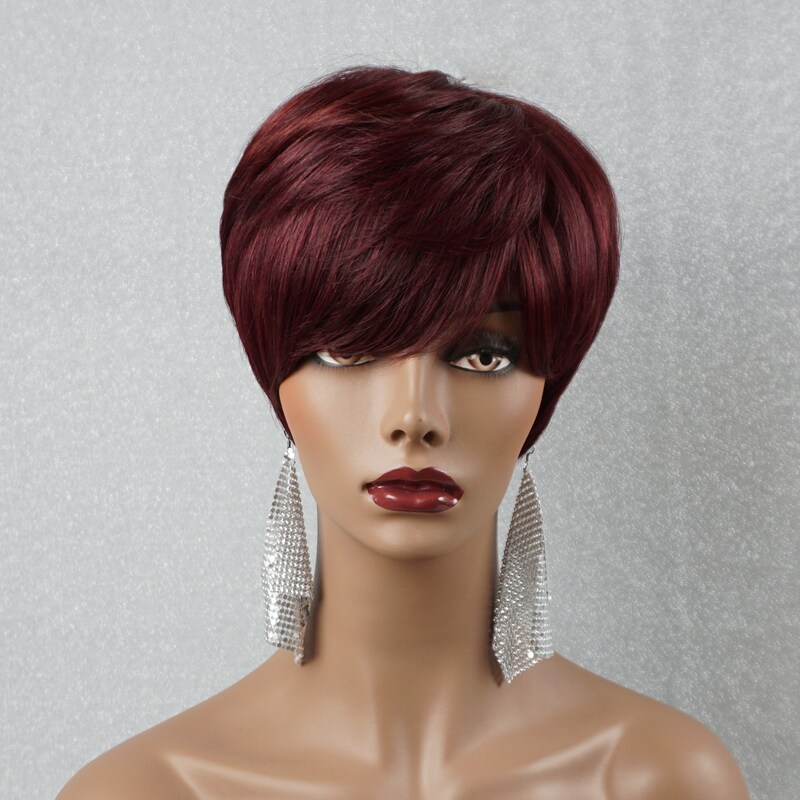 Short Red Wig - Etsy
