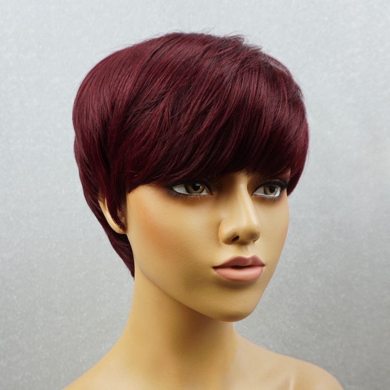 Real Human Short Hair Wig - Etsy