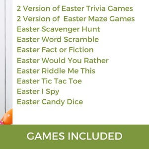 Printable Easter Game Bundle | Trivia Games | Easter Scavenger Hunt ...