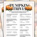 Pumpkin Trivia Game, Fall Trivia Game, Autumn Printable Games, Office ...