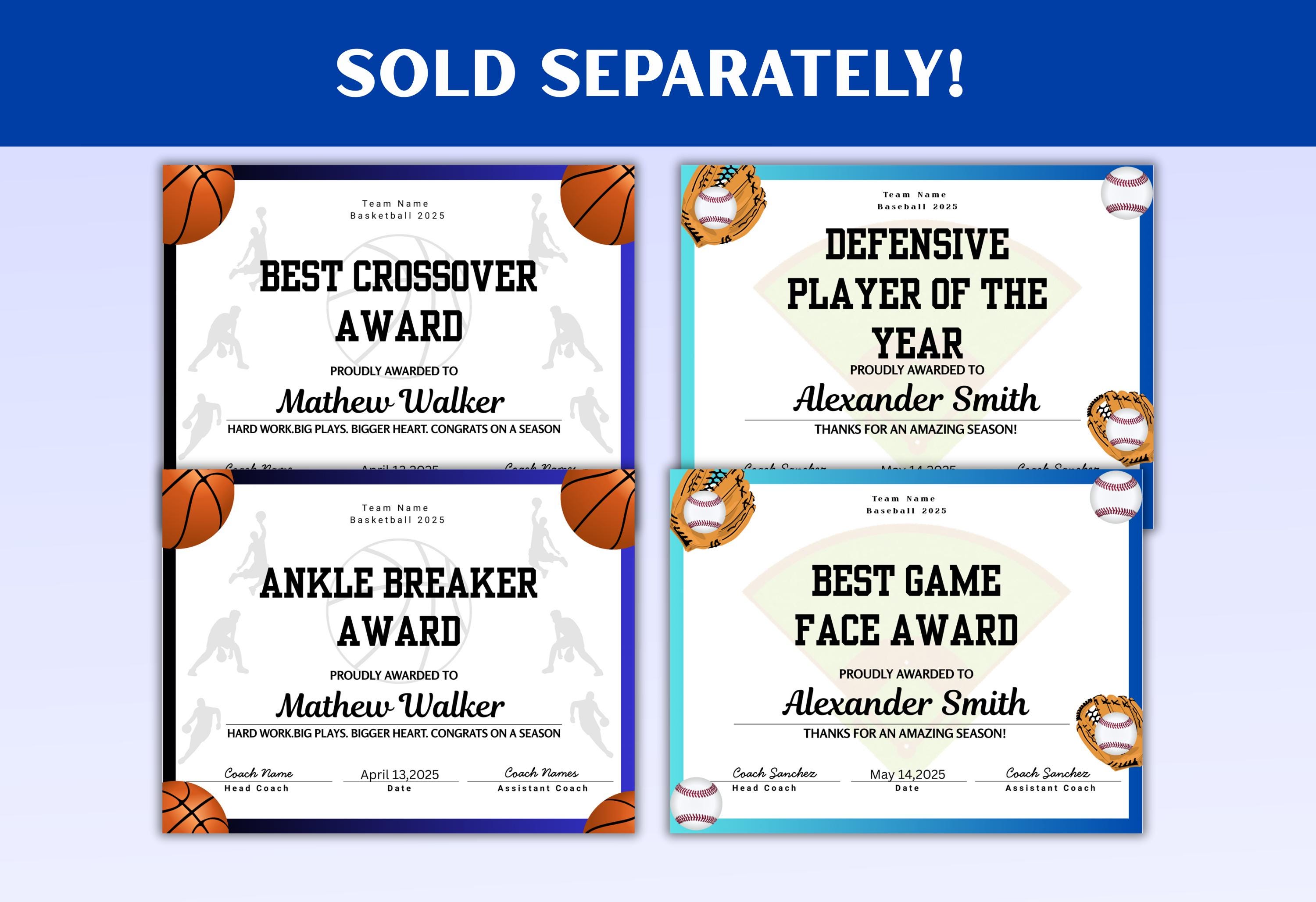 Editable Basketball Certificates | Basketball Trophy Awards ...