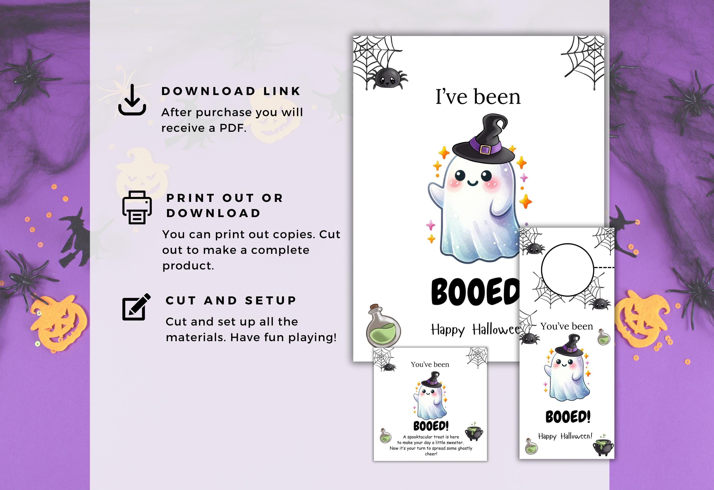 You've Been Booed, Boo Basket Set, 5 Different Printable Signs & Tags ...