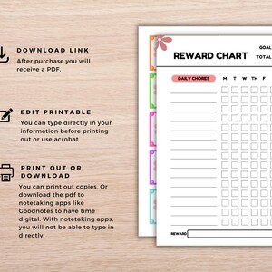 Fillable Charts Bundle, Reward Chart, Behavior Chart, Chore Chart ...