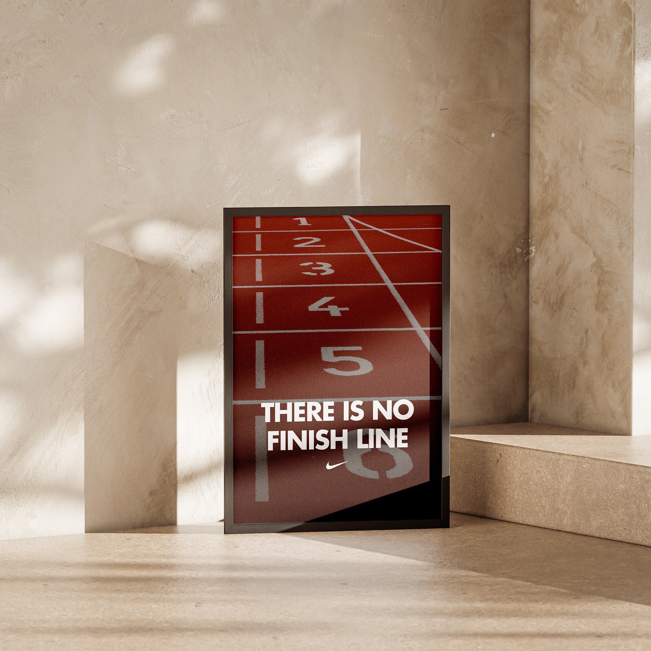 There is No Finish Line, Motivational Artwork, Digital Download, Gym ...