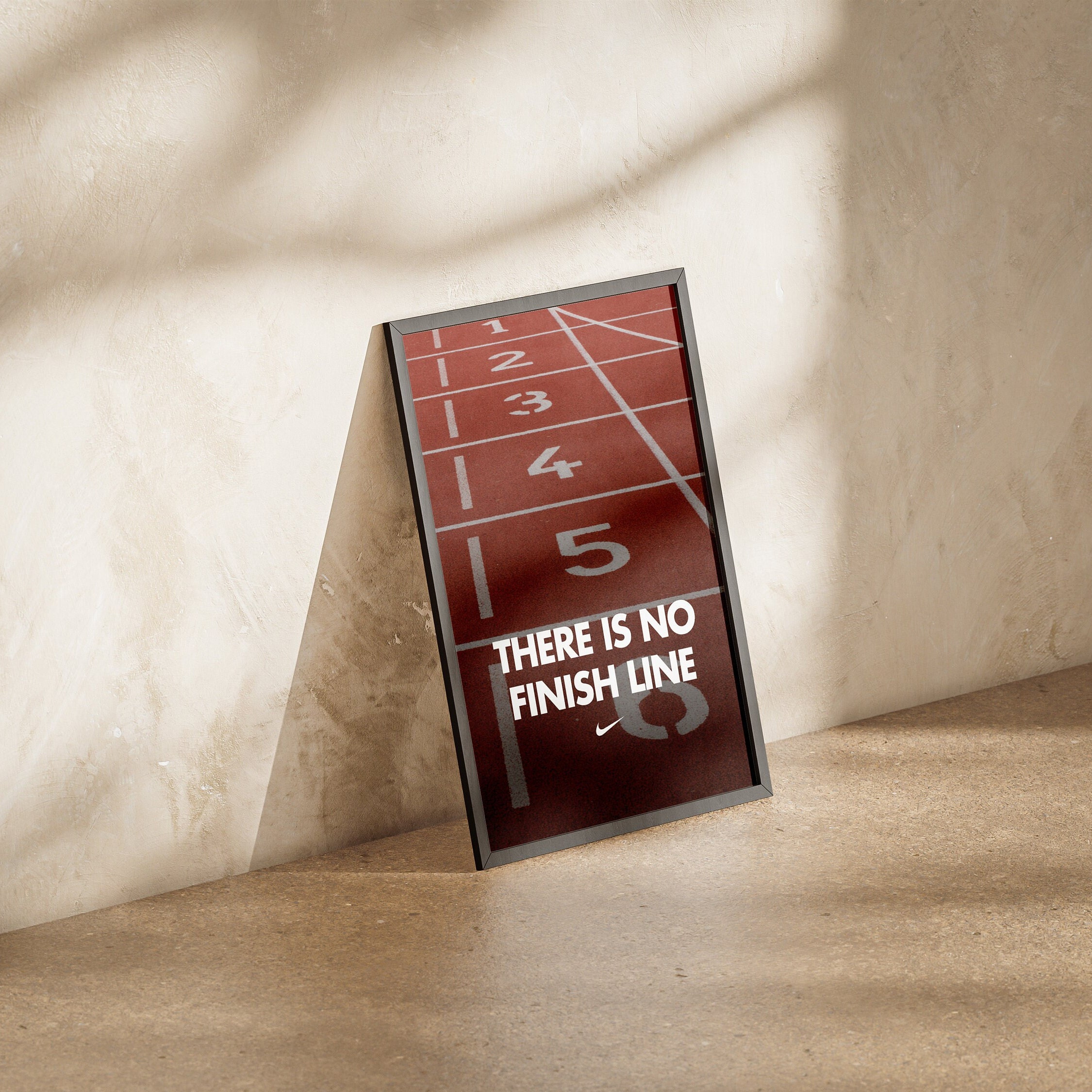There is No Finish Line, Motivational Artwork, Digital Download, Gym ...