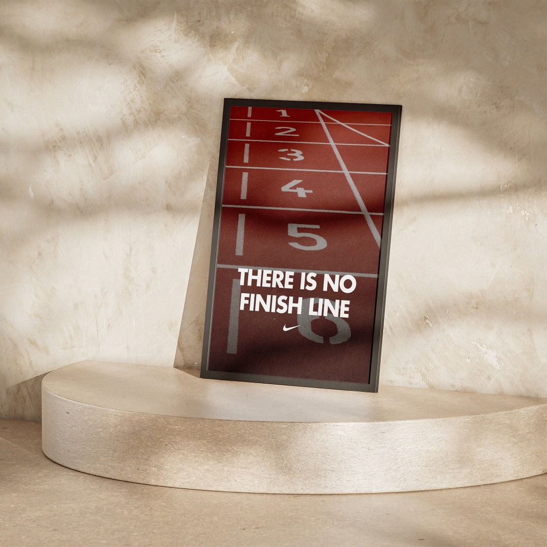 There is No Finish Line, Motivational Artwork, Digital Download, Gym ...