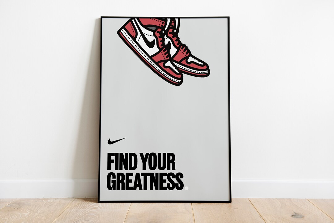 Nike Poster, Instant Download Wall Art Print, Printable Art, Gym ...