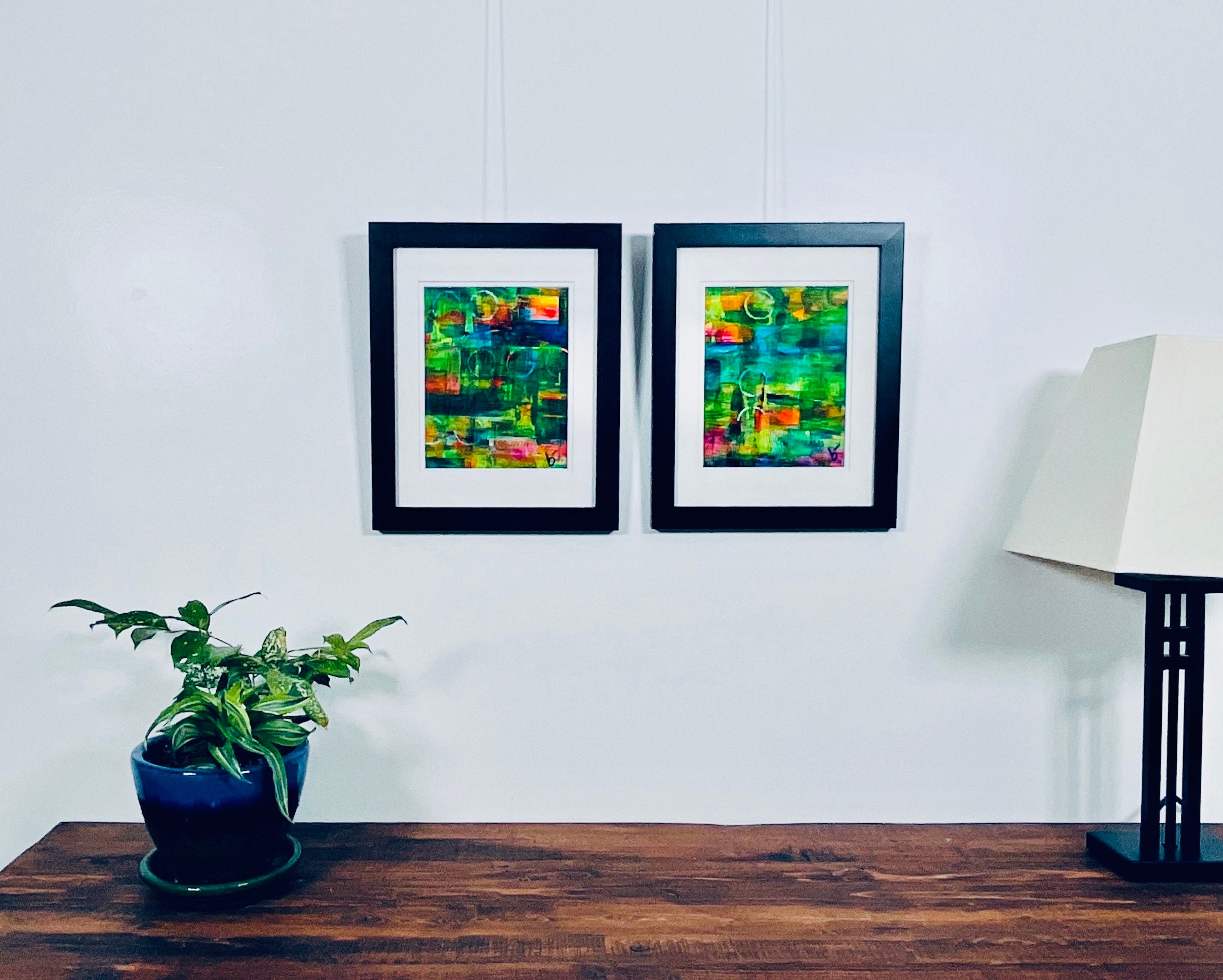 Original Abstract Painting , the Garden of Nurturing Growth ...