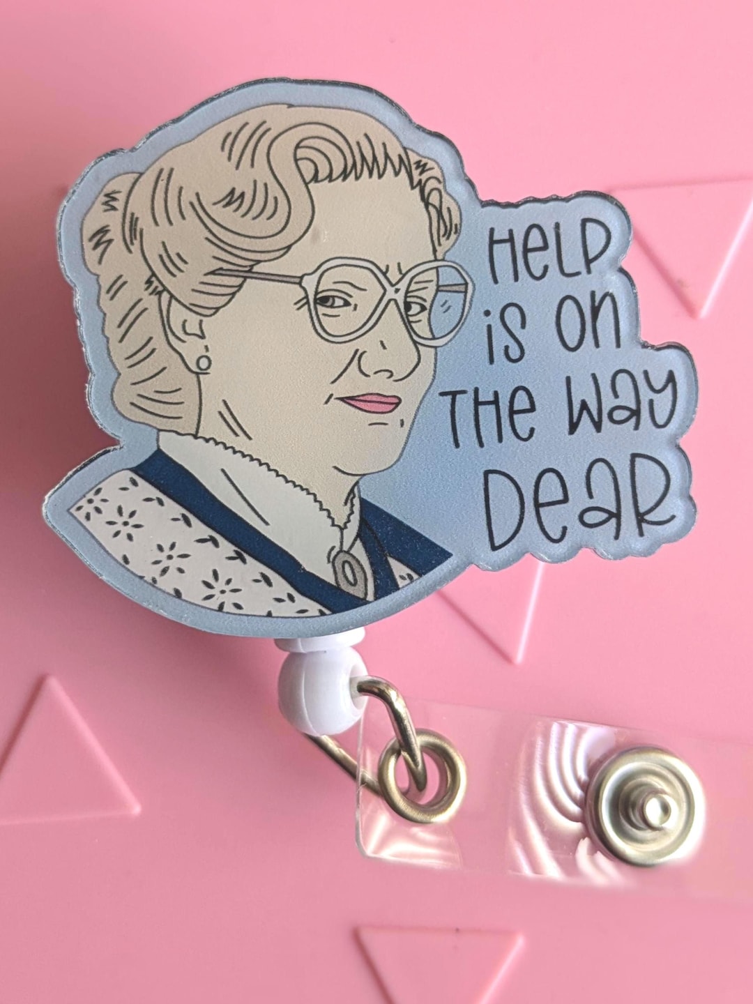 Help is on the Way Dear Badge Reel - Etsy