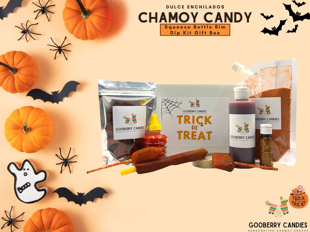 Chamoy Candy Halloween Gift Box Dulce Enchilados Chili Coated Candy ...