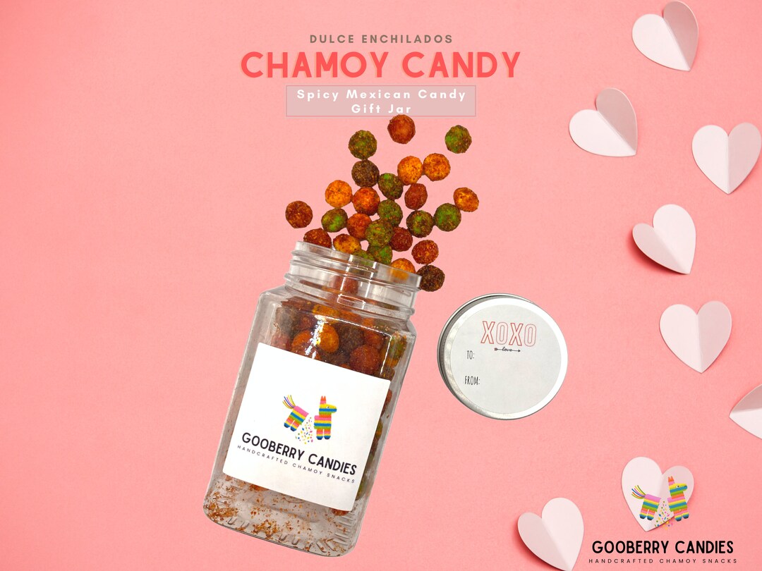 Chamoy Candy Gift Jar Valentine Chamoy Gift Chamoy Candy Spicy Mexican ...