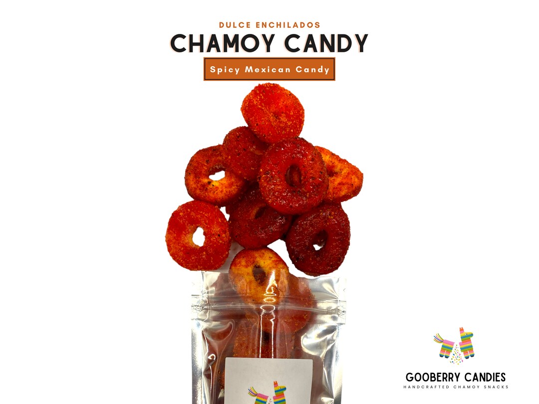 Chamoy Candy Peach Rings, Dulces Enchilados Peach Rings, Chamoy Peach ...