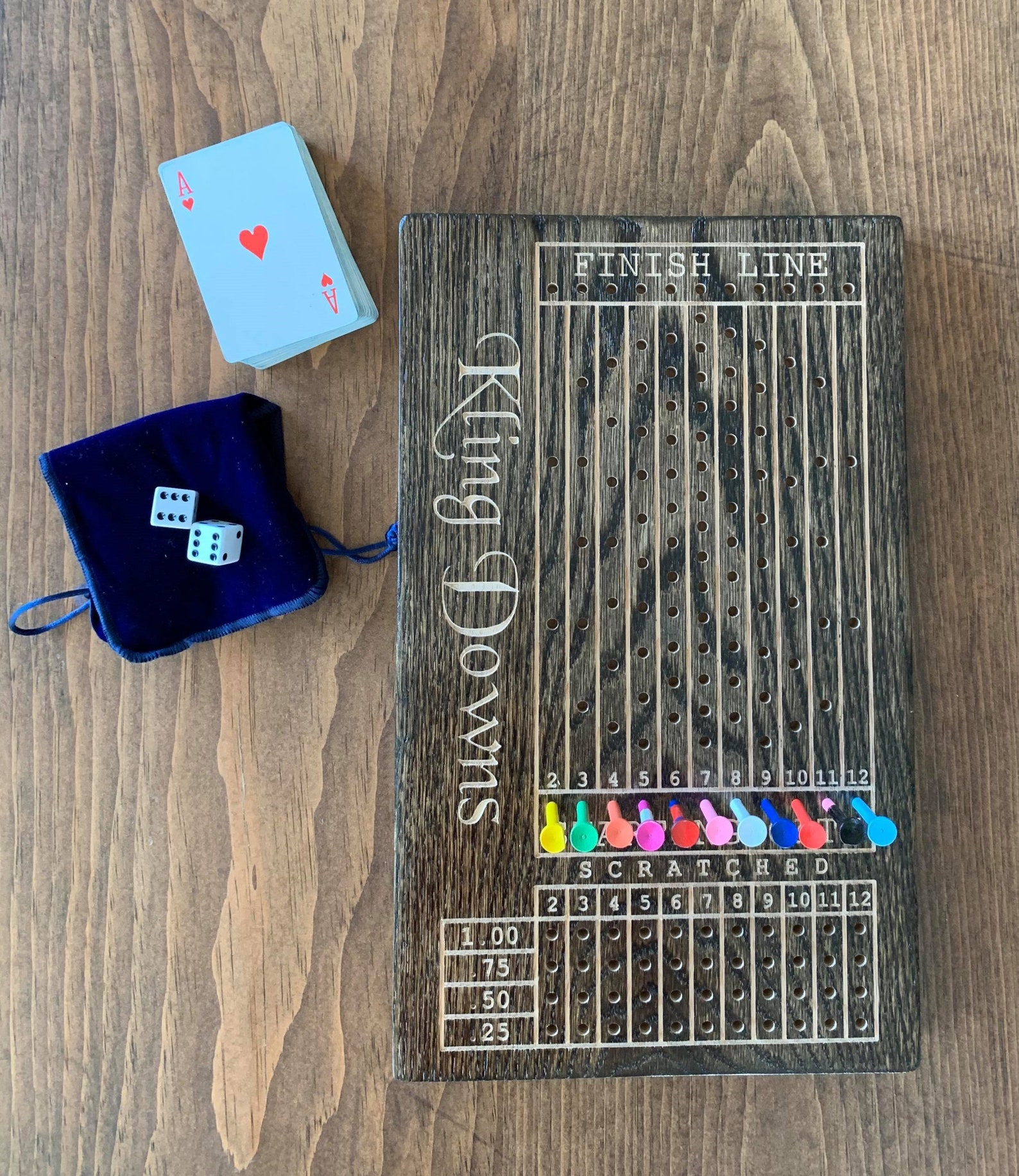 Derby Day Horse Racing Board Game Horse Racing Dice Game | Etsy