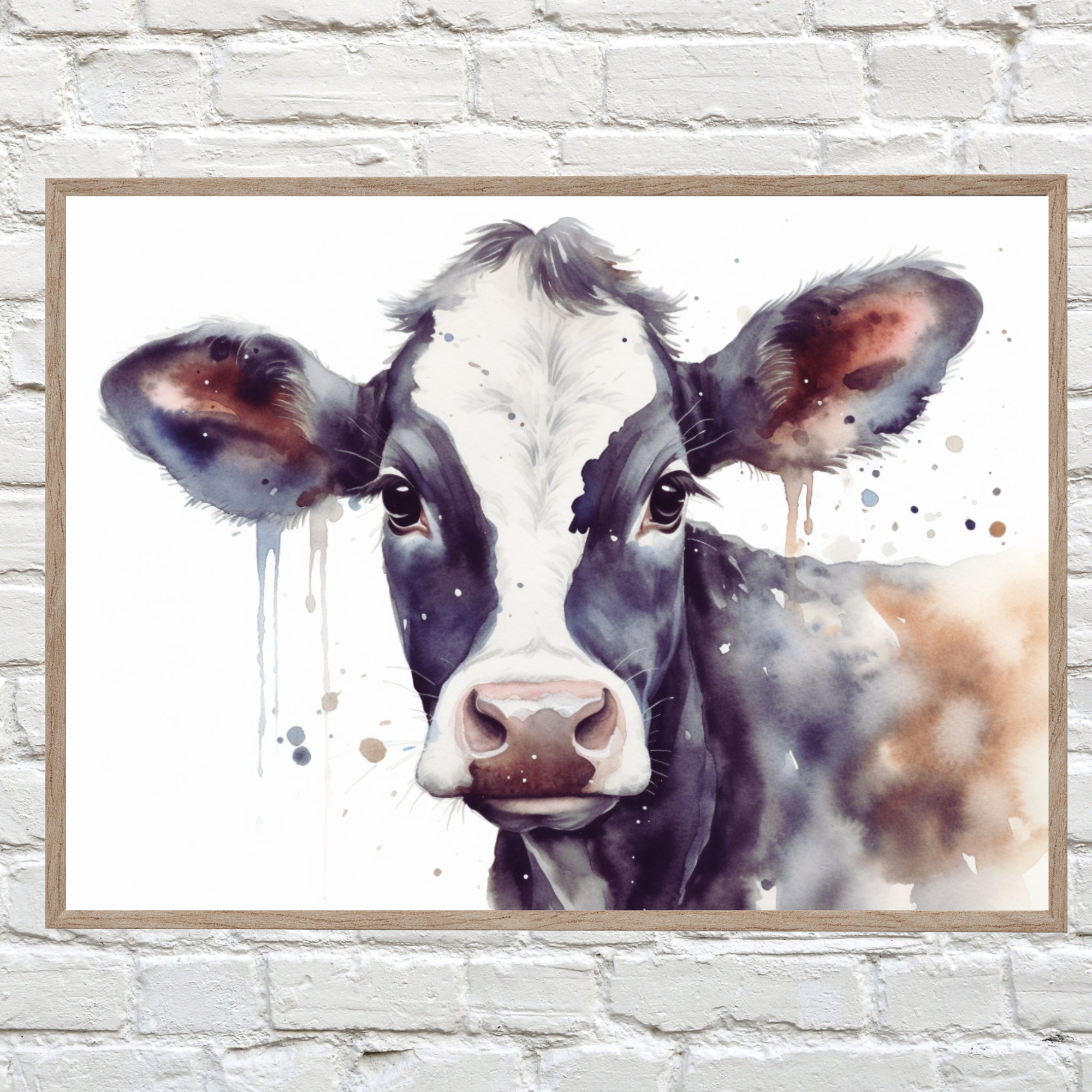 Dairy Cow Art, Holstein Cow, Cow Artworks, Cow Calf Baby Cow, Scenic ...