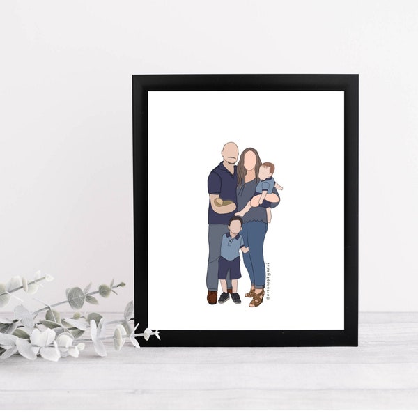 Family With Angel Baby - Etsy
