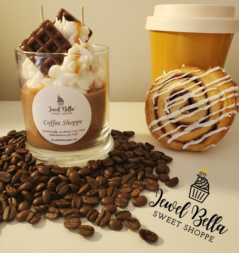 Coffee Shoppe Scented Candle 12 Oz. - Etsy