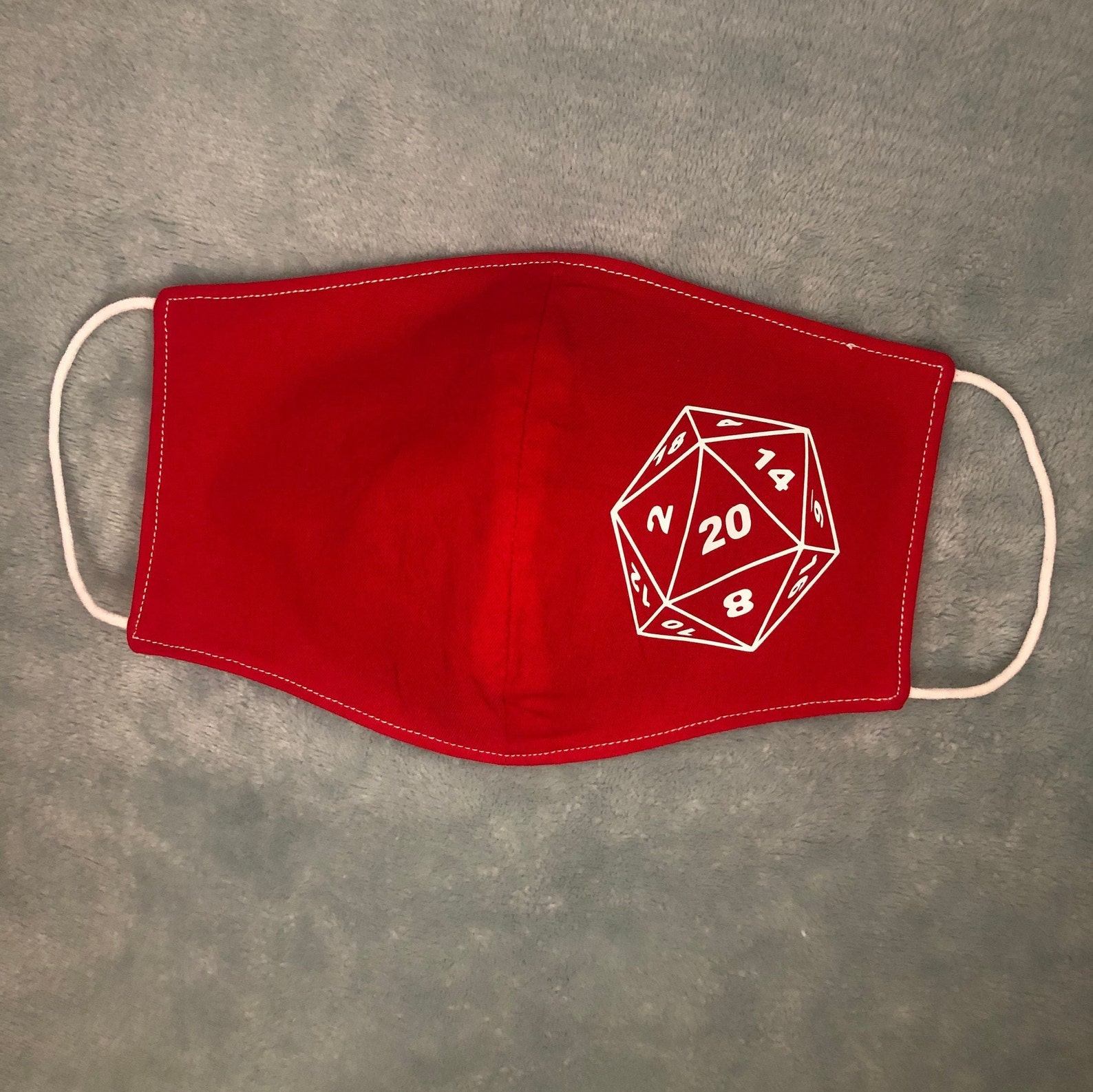 Dungeons and Dragons D20 Reusable HTV Facemask Nerd Gift for Fantasy D ...