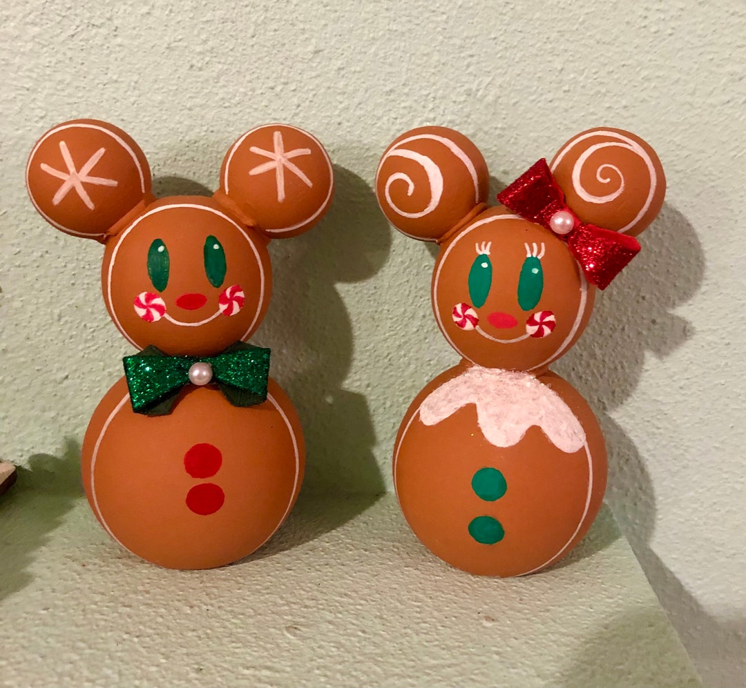 Gingerbread Mice set of 2 - Etsy