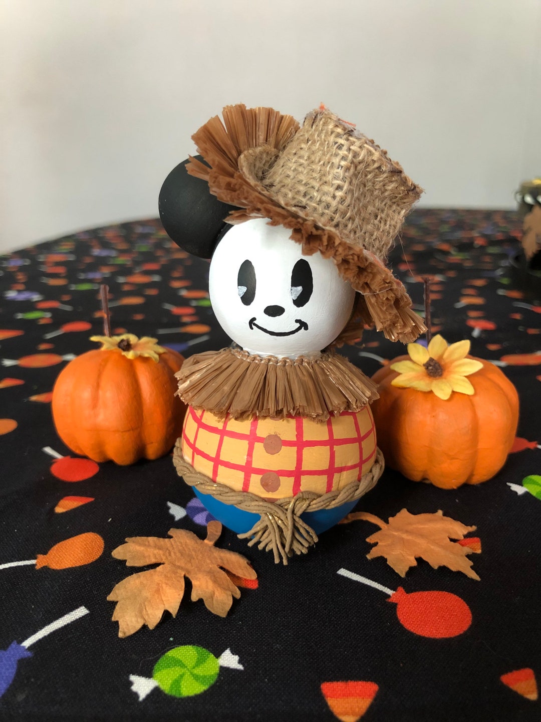 Halloween Mickey Scarecrow - Etsy
