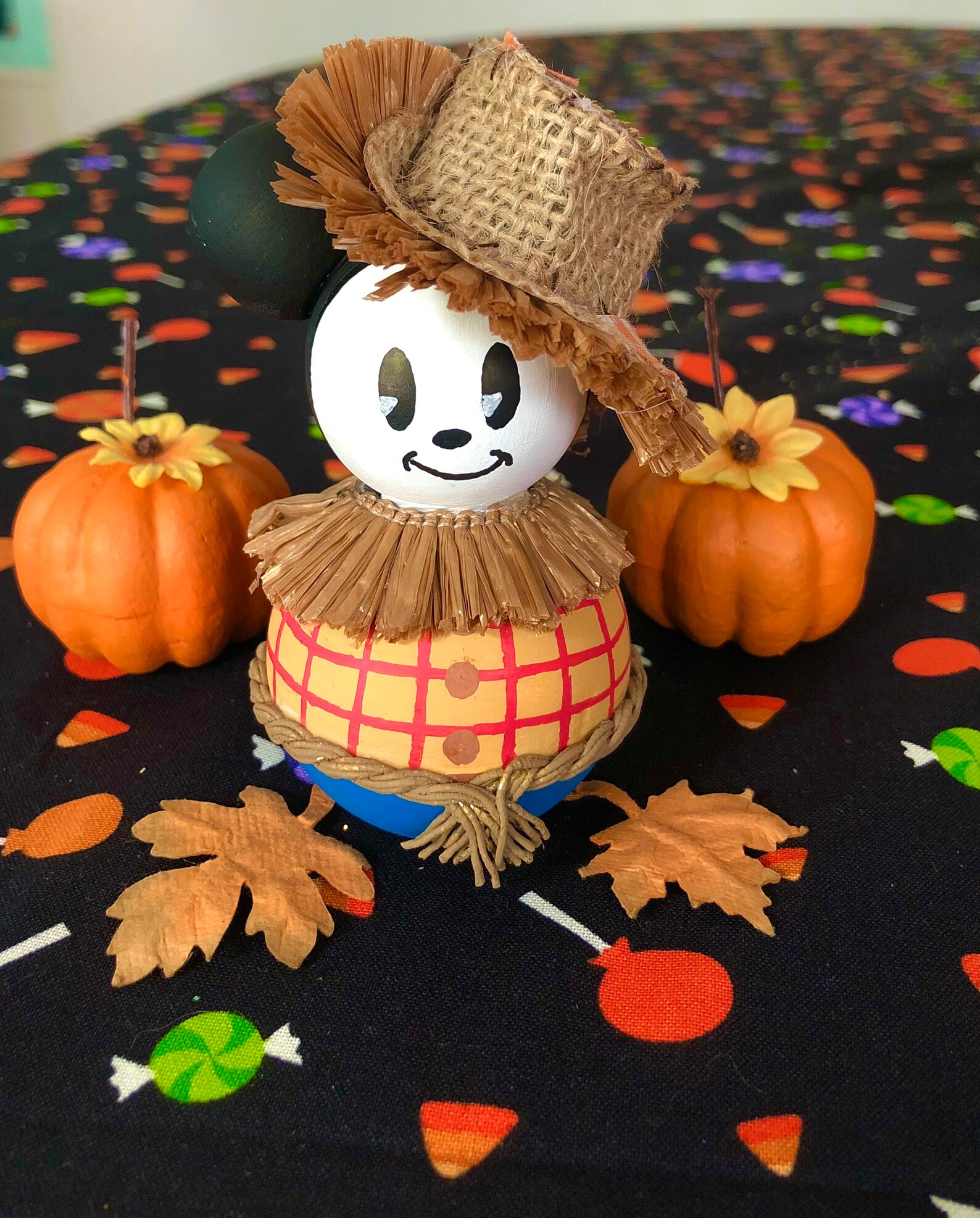 Halloween Mickey Scarecrow | Etsy