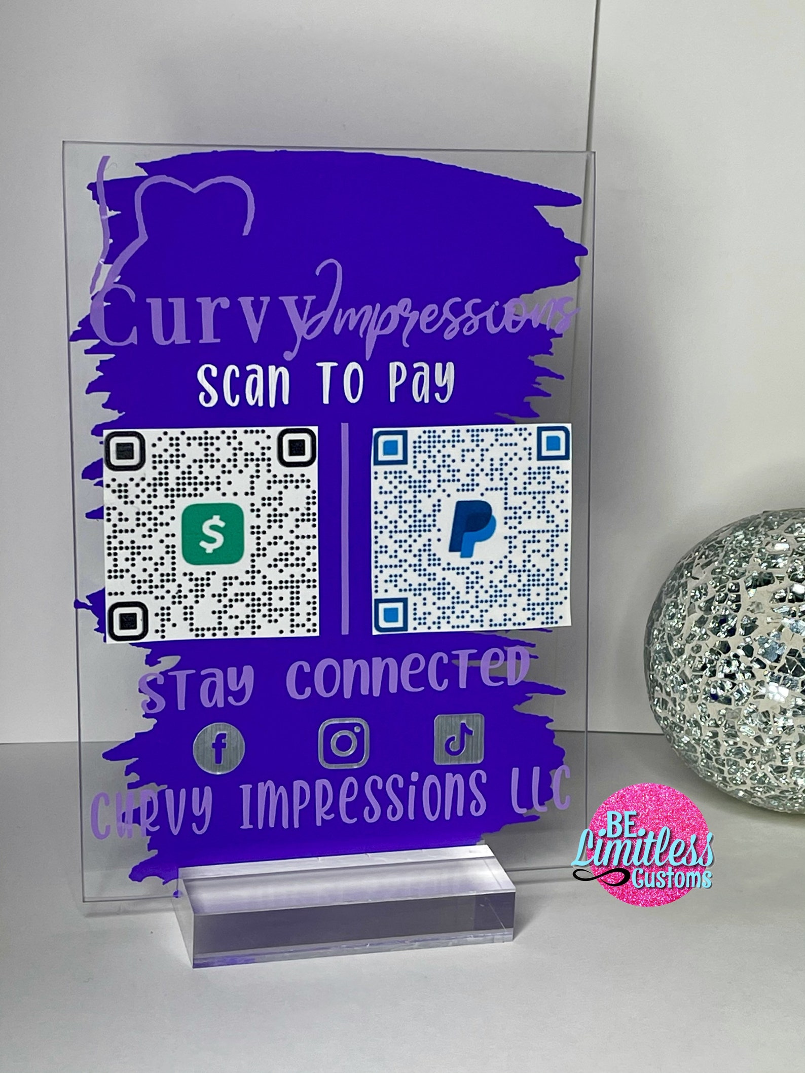 QR Code Acrylic Plaque | Etsy