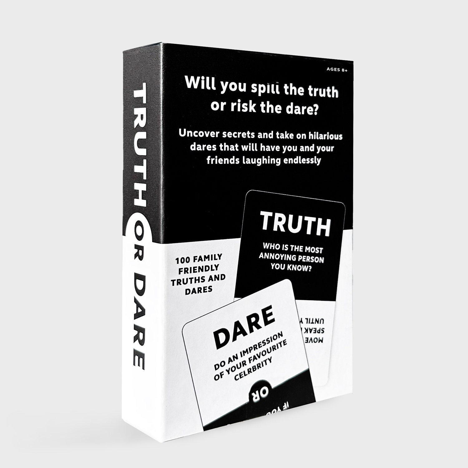 Truth or Dare Playing Cards | Family Friendly Party Game for Ages 8 ...