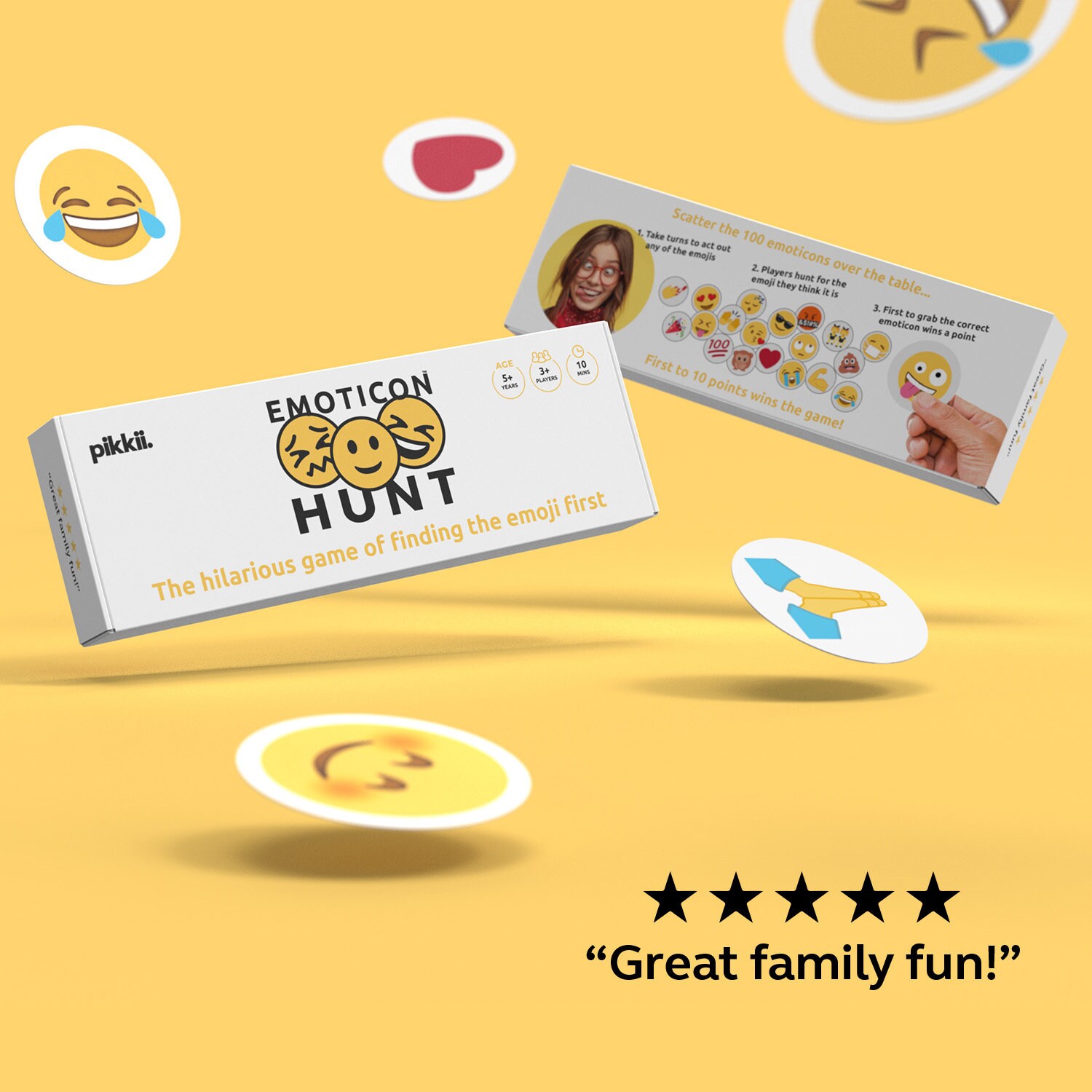 Emoticon Hunt | the Hilarious Emoji Party Game for Kids and Adults Ages ...