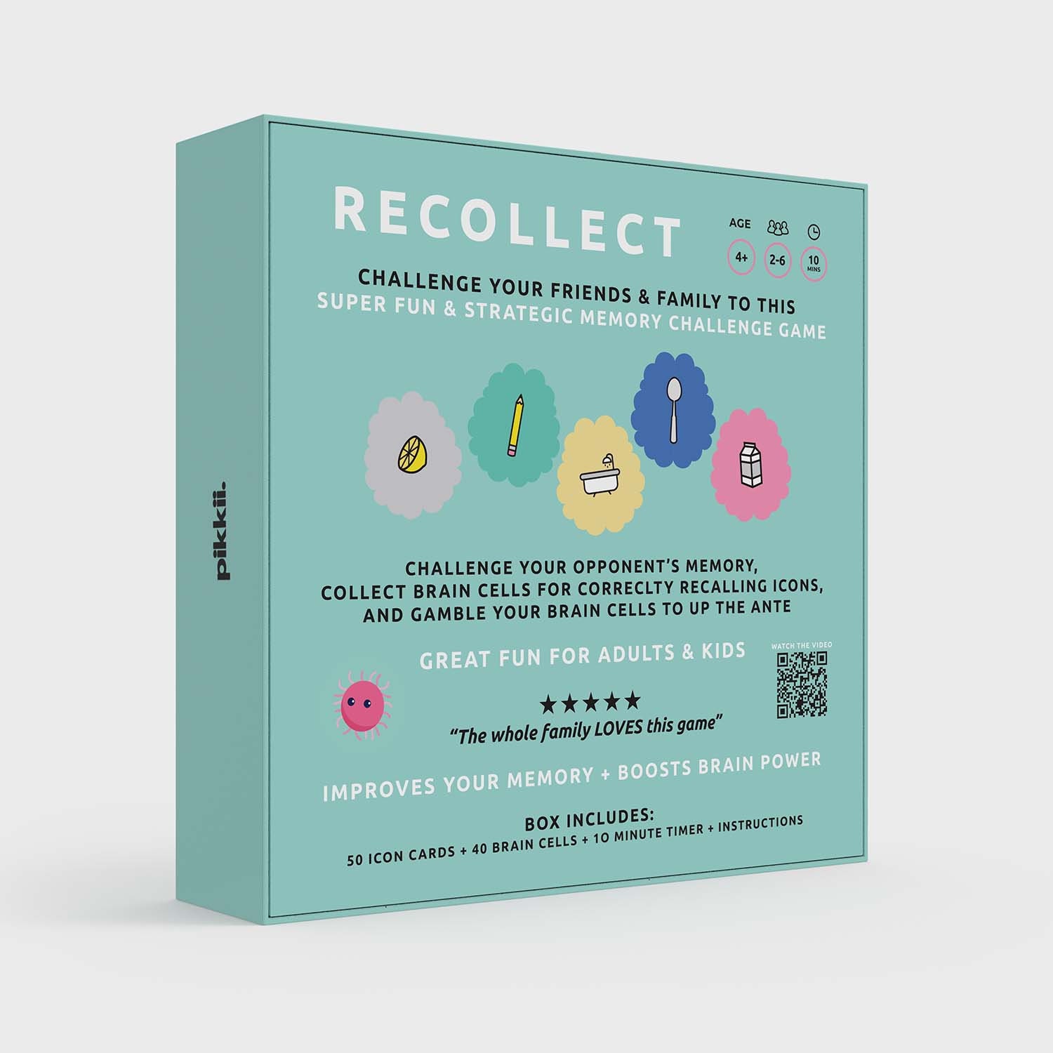 Recollect™ Memory Challenge Game Family Game for Kids and Adults Ages 4 ...