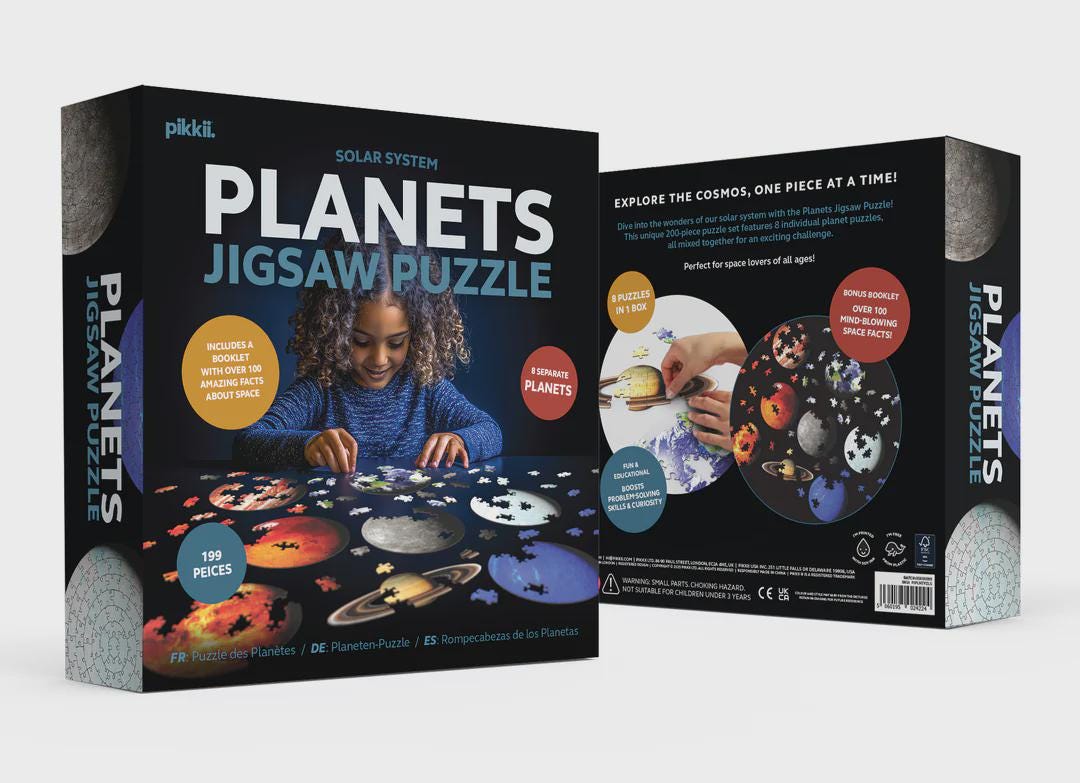 Planet Jigsaw Puzzle | 199 Piece Solar System Puzzle for Kids & Adults ...