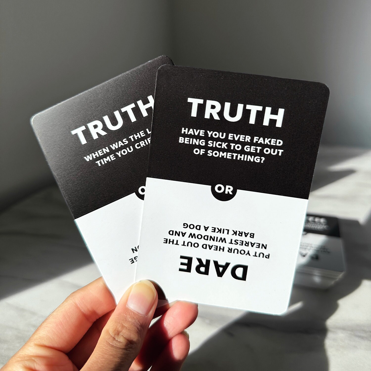 Truth or Dare Playing Cards | Family Friendly Party Game for Ages 8 ...