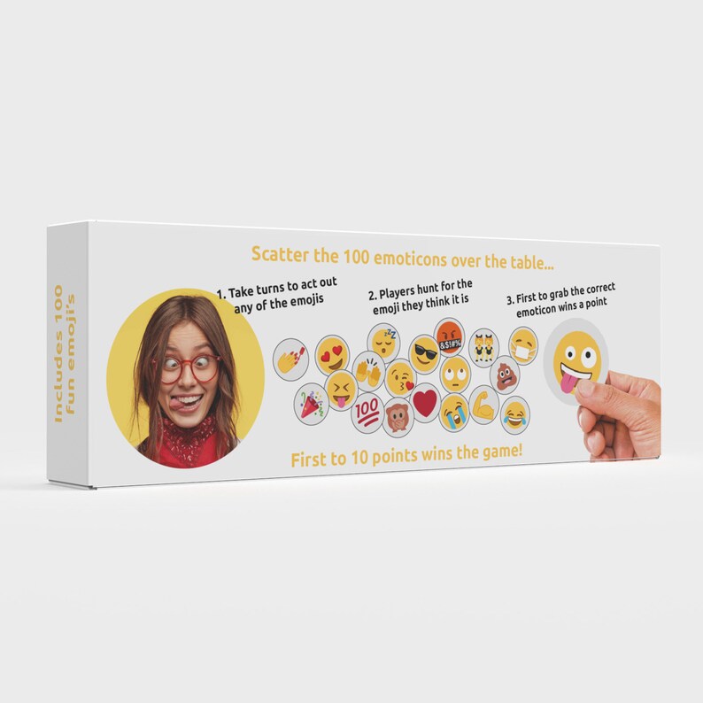 Emoticon Hunt the Hilarious Emoji Party Game for Kids and Adults Ages 5 ...