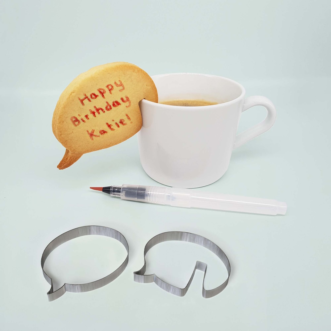 Speech Bubble Cookie Kit | Make Personalised Cookies | Cookie Cutter ...