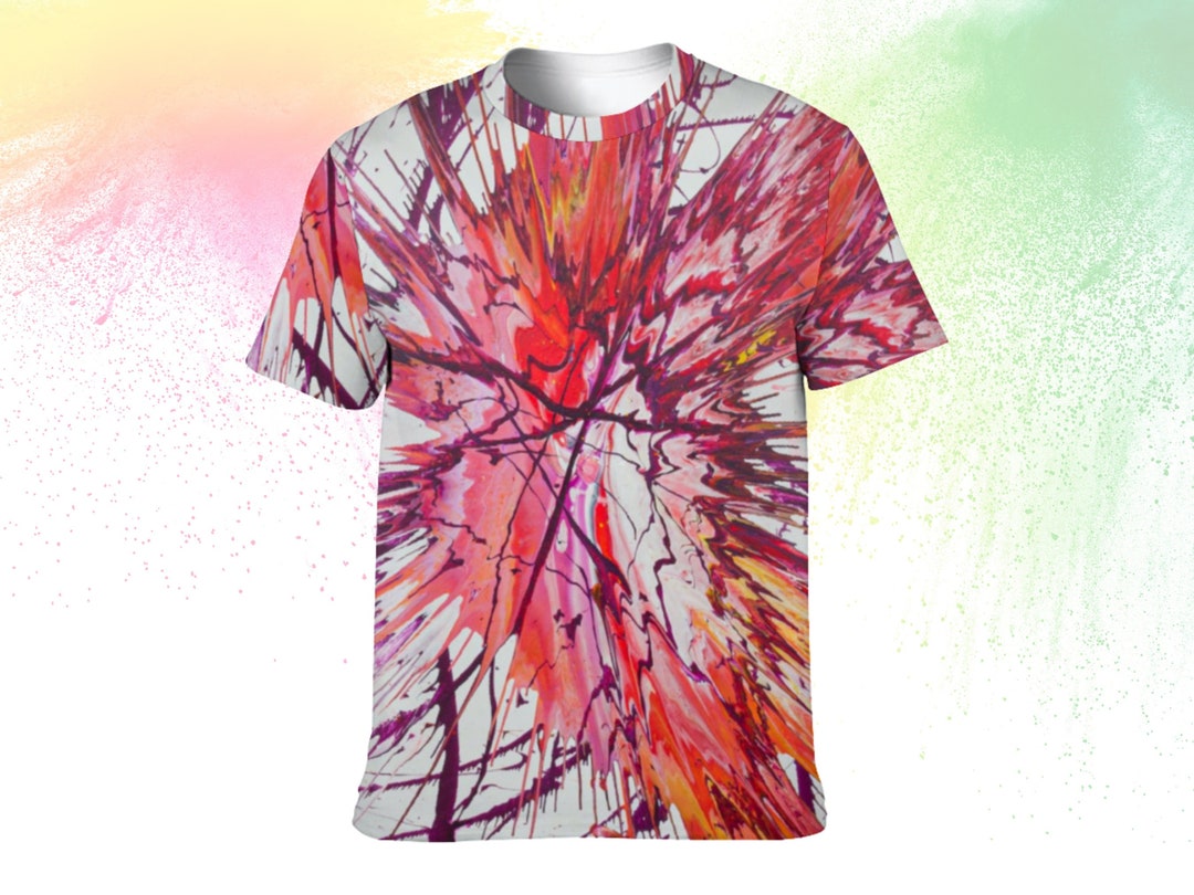 Pollock Style Shirt | Jackson Pollock Unisex Art Shirt | 100% Full ...