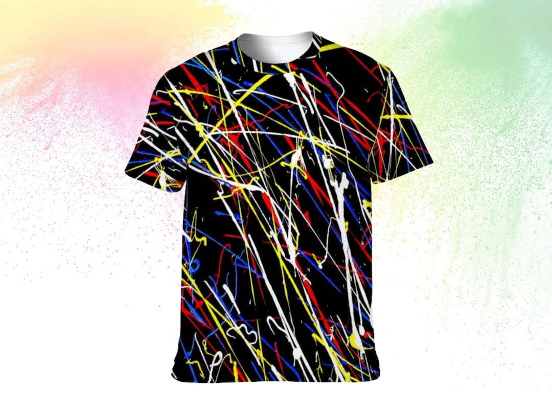 Art Shirt | Abstract Art T-shirt | Pollock Art Tshirt | Fashion Tshirt ...