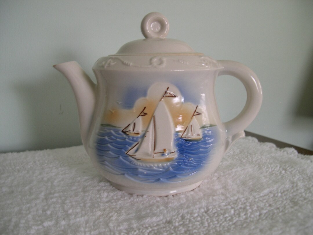Nautical Collectible Teapot - Etsy