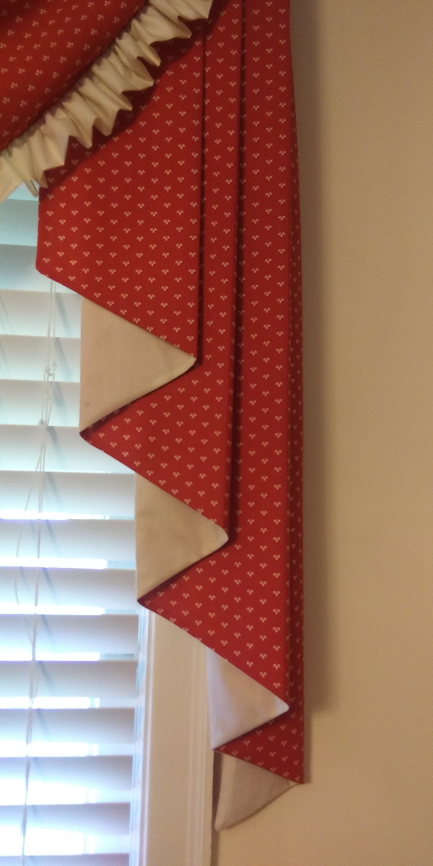 REDUCED Swag Window Treatments With Jabots, Curtains, Window Toppers, Rust in Color, Fits up to ...