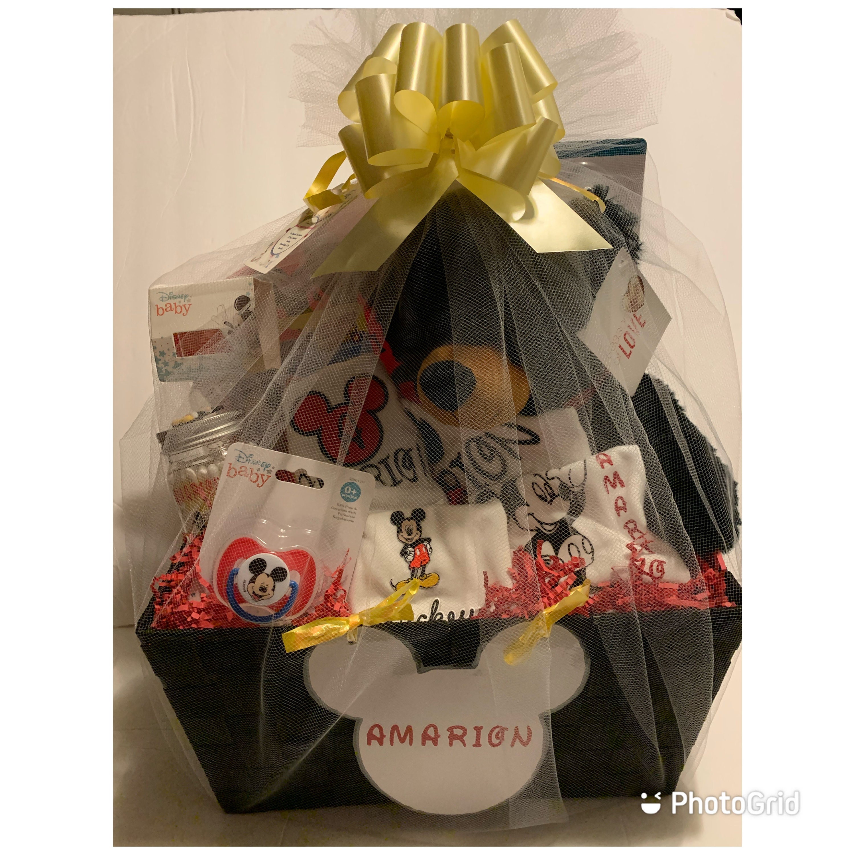 Mickey Mouse Gift Basket Ensemble - Etsy