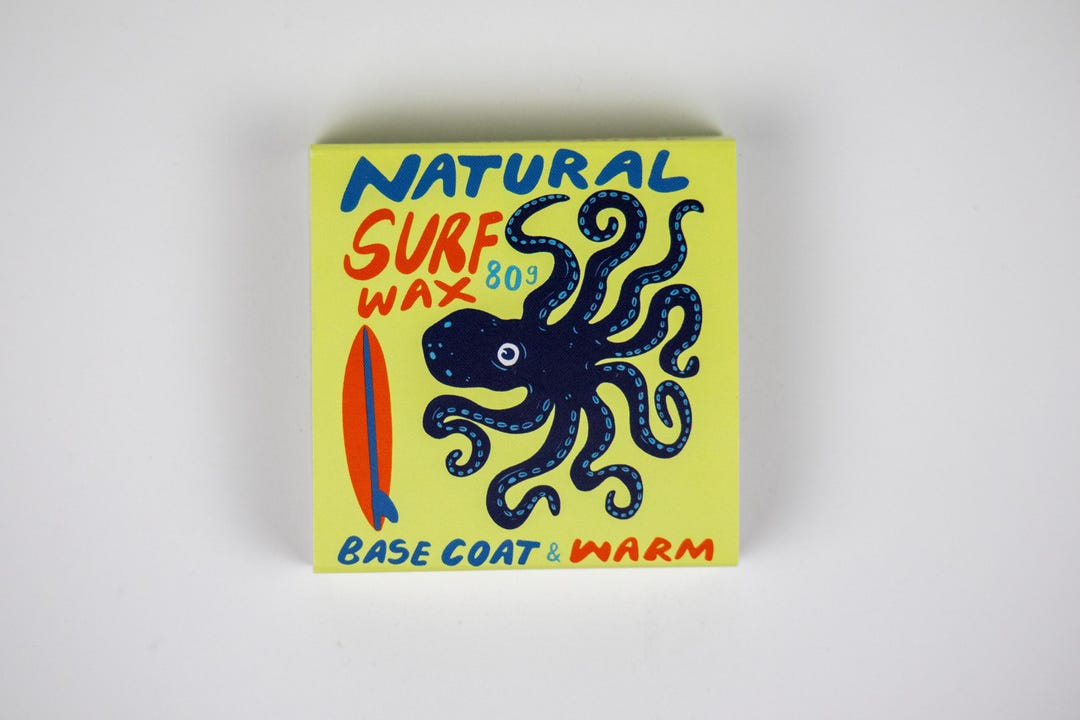 Natural Surf Wax: Base Coat, Warm Water, Biodegradable - Etsy