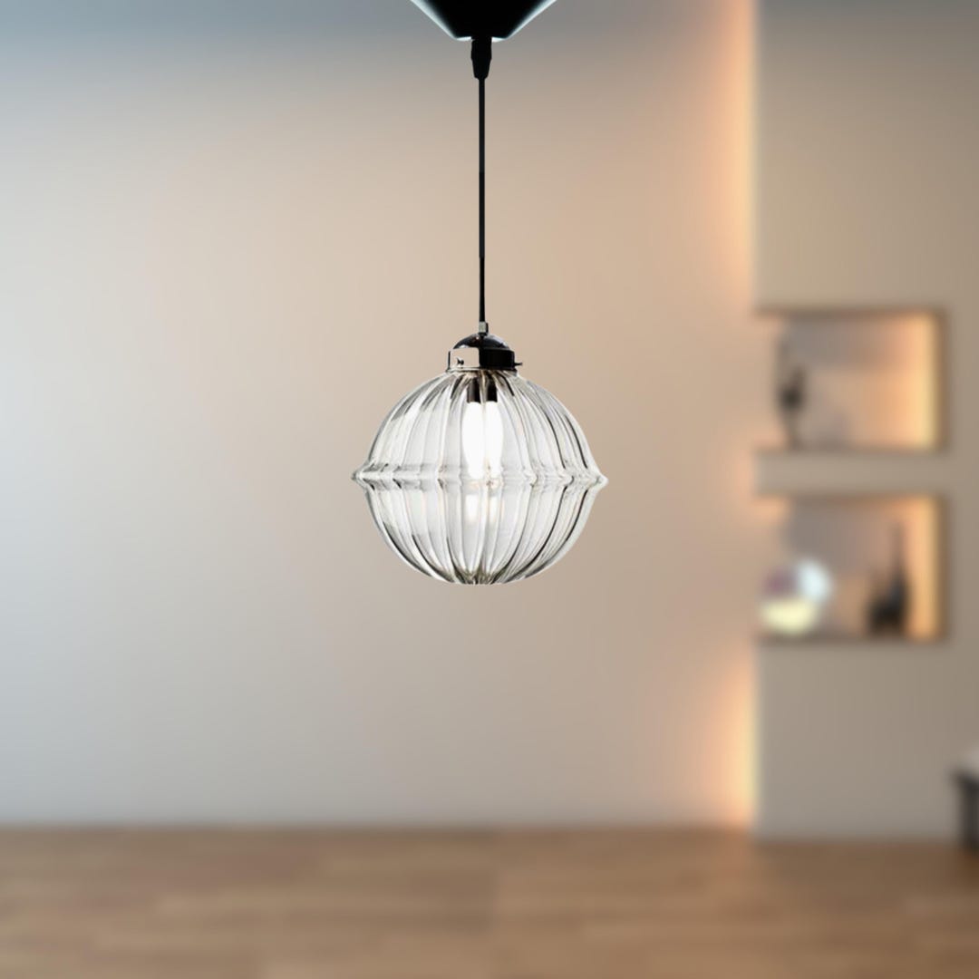 Hand Blown Glass Pendant Light Kitchen Island Ceiling Light Blown Glass ...