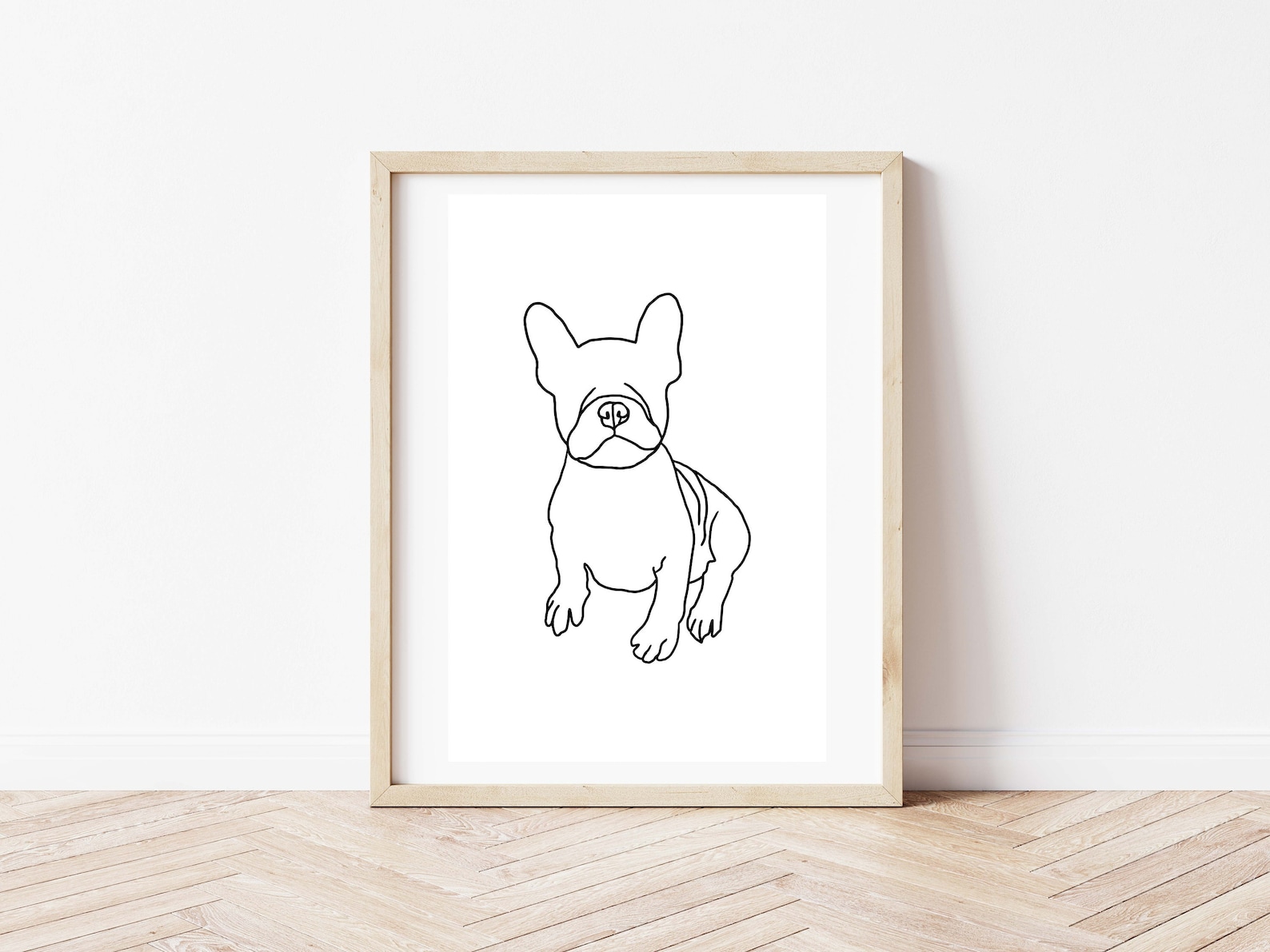 French Bulldog Outline Print, Frenchie, Digital Download, Printable Art ...