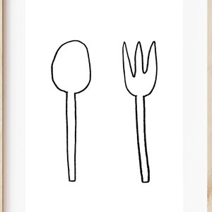 Kitchen Utensils Print, Printable Wall Art, Digital Download - Etsy