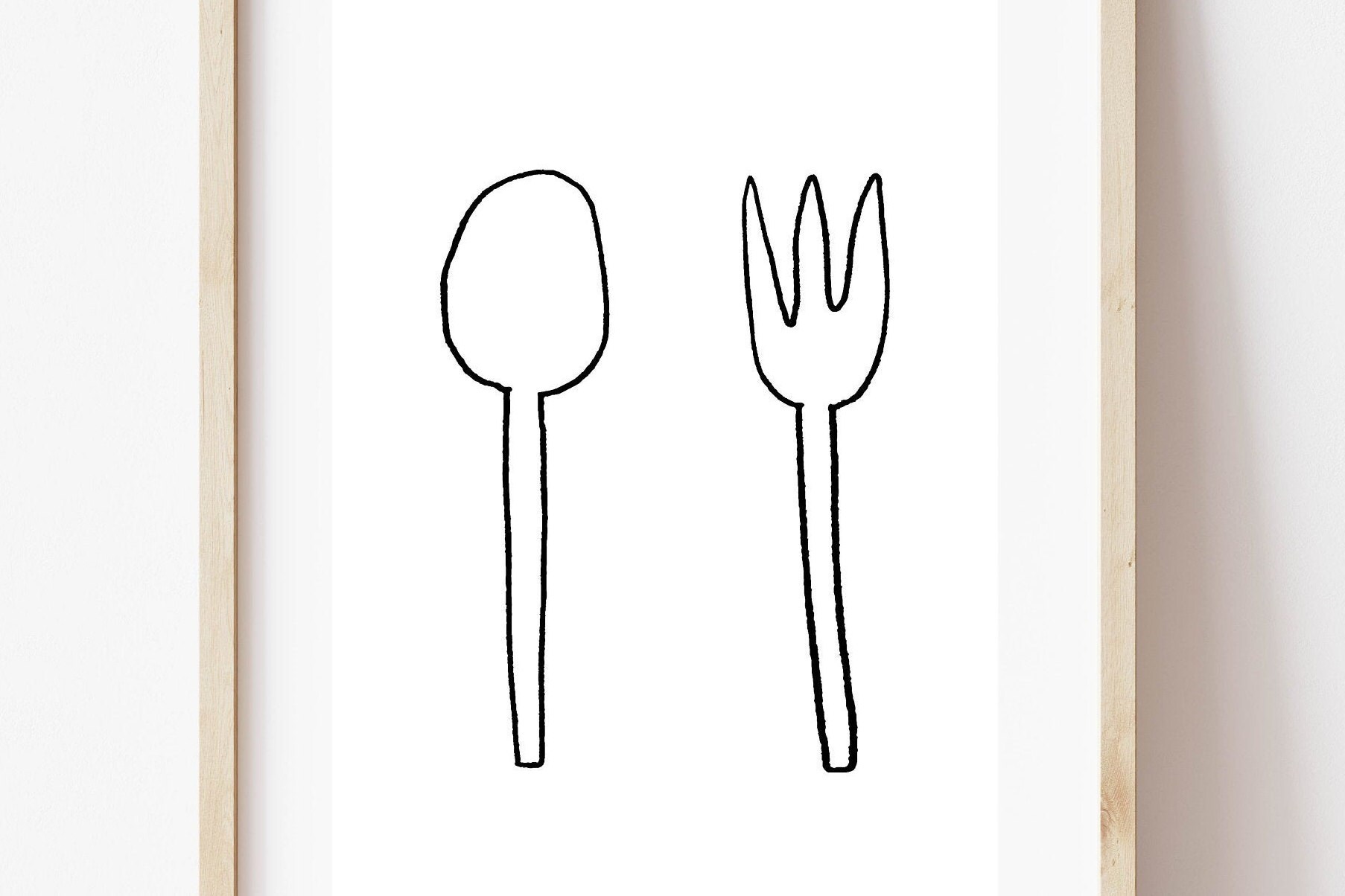Kitchen Utensils Print, Printable Wall Art, Digital Download - Etsy