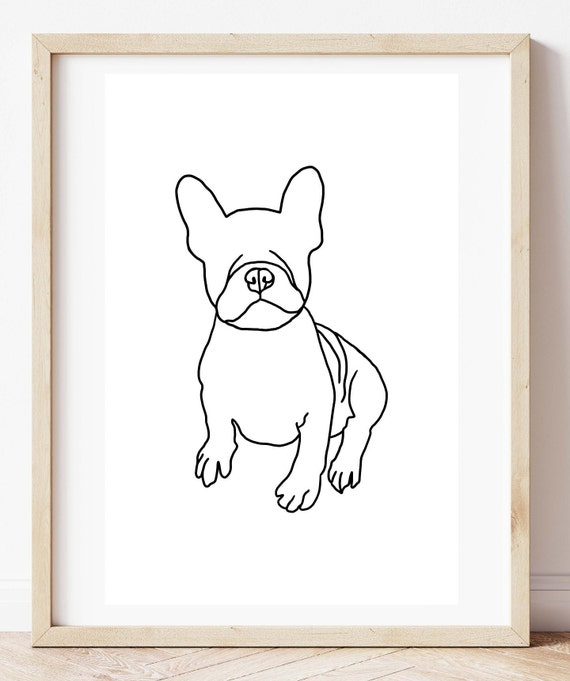 French Bulldog Outline