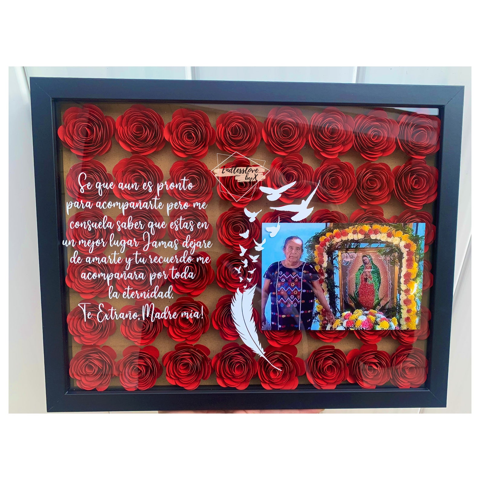 In loving memory shadow box 11x14 | Etsy