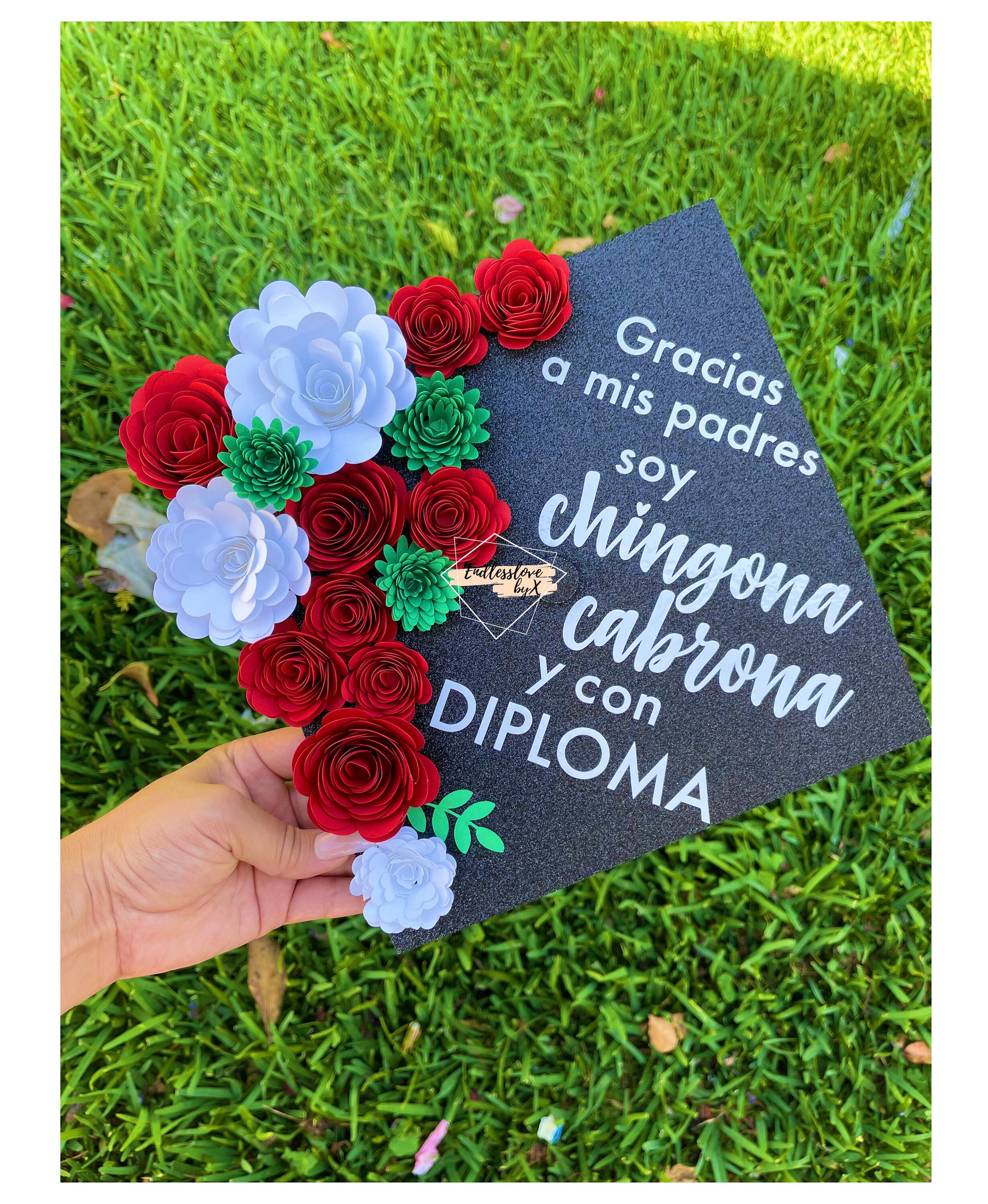 Graduation Cap Topper Mexico Chingona Cabrona Y Con Diploma - Etsy ...