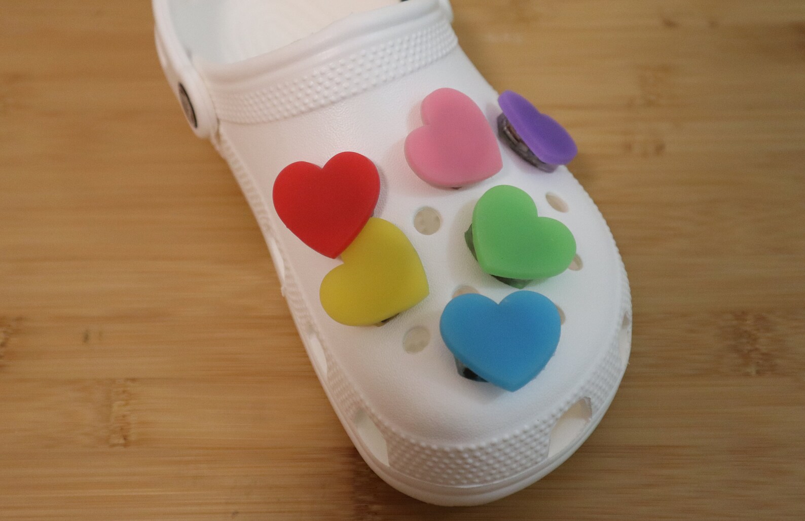 Heart Shaped LED Light up Croc Charm | Etsy