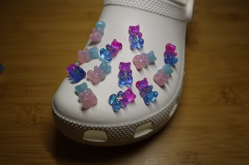 Glittery Gummy Bear Croc Charms Set of 10 Charms or Set of 2 - Etsy