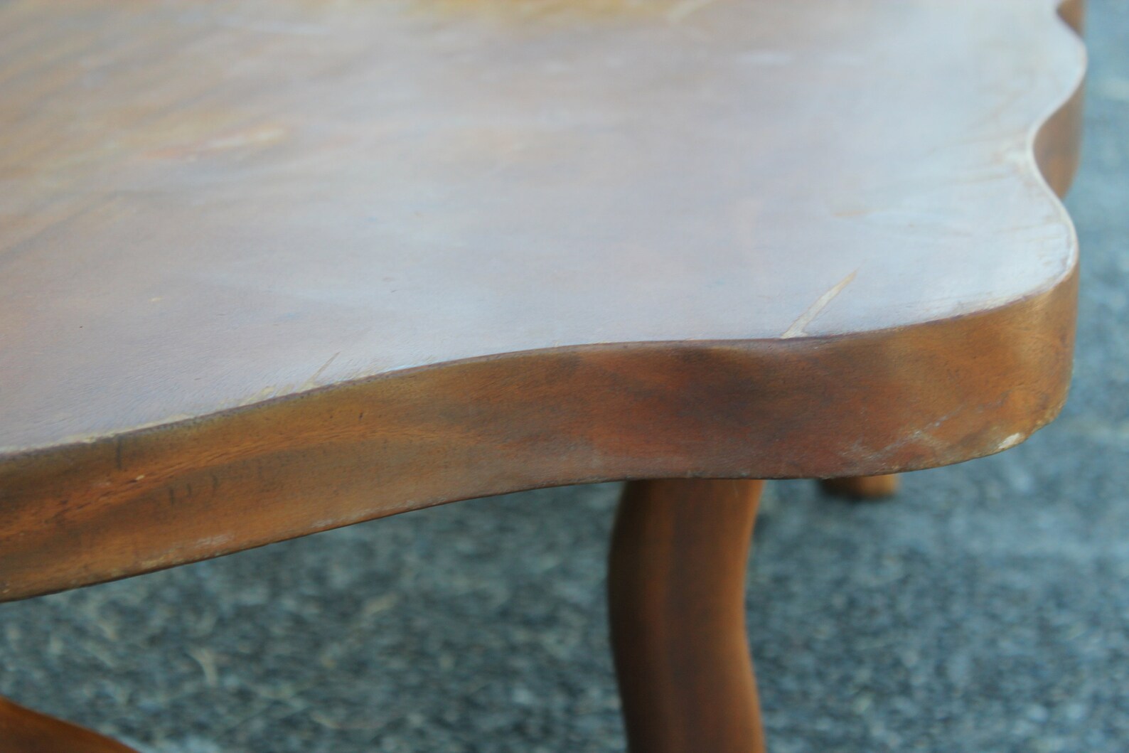 Vintage Monumental Biomorphic Live Edge Monkey Pod Coffee Table After ...